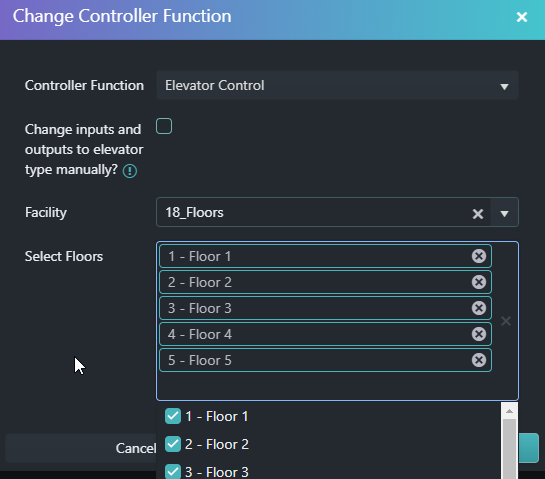 Elevator Control - Using True Mercury Controllers